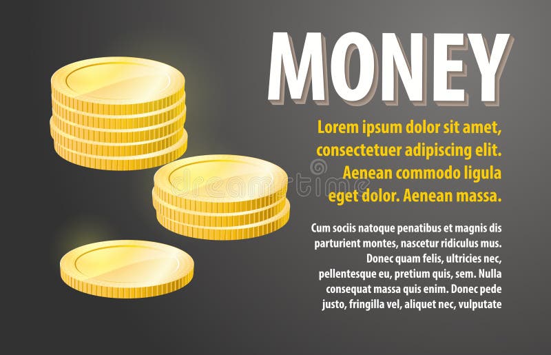 Money Design Banner stock vector. Illustration of economics - 103633411