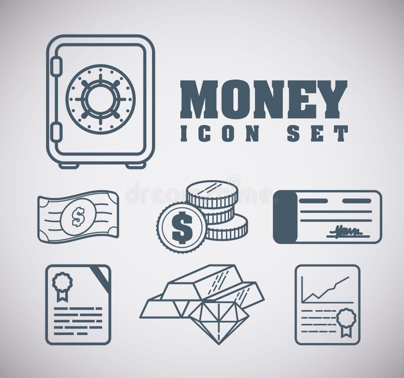 Money design. stock vector. Illustration of money, icons - 58386918