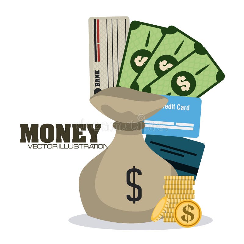 Money design stock vector. Illustration of dollar, financial - 46186434