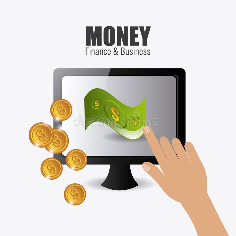 Money Billet Isolated Flat Design. Stock Vector - Illustration of ...