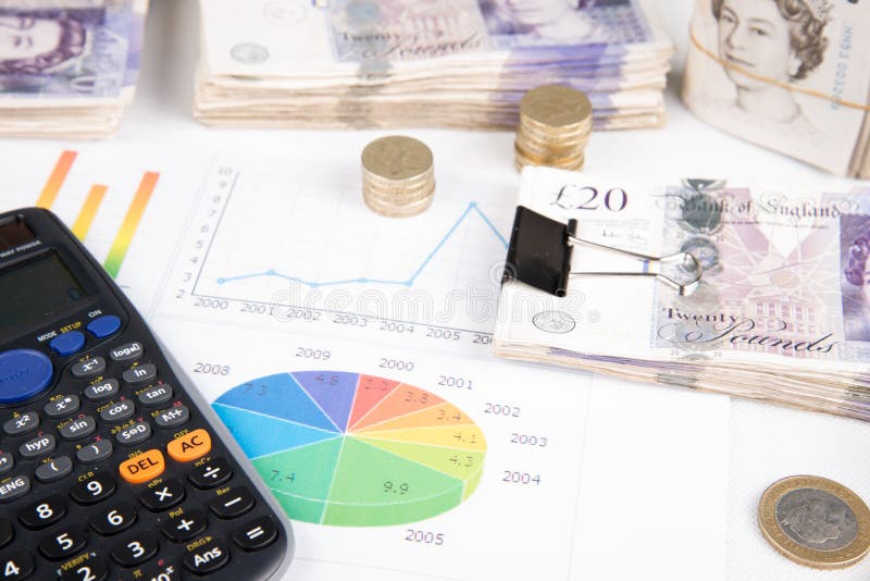 Money on desk witch chart editorial image. Image of analyze - 43219625