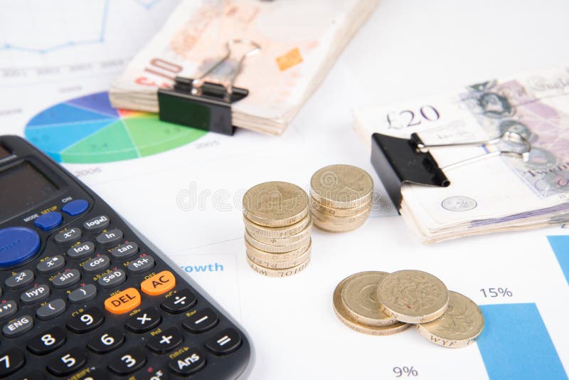 Money on desk witch chart stock photo. Image of desk - 43219760