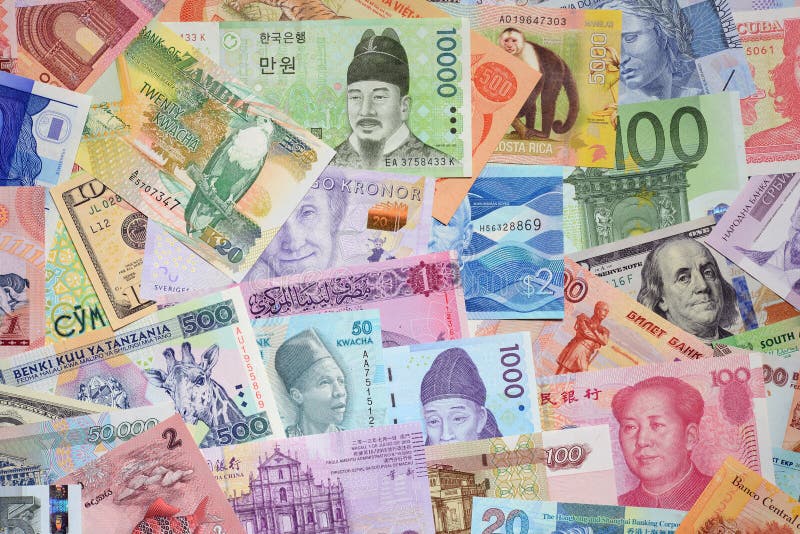 Money of the Different Countries Stock Image - Image of bank, foreign ...