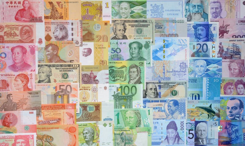 Money of the Different Countries. Stock Image - Image of banknote ...