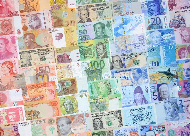 Money of the Different Countries. Stock Image - Image of dollar, flat ...