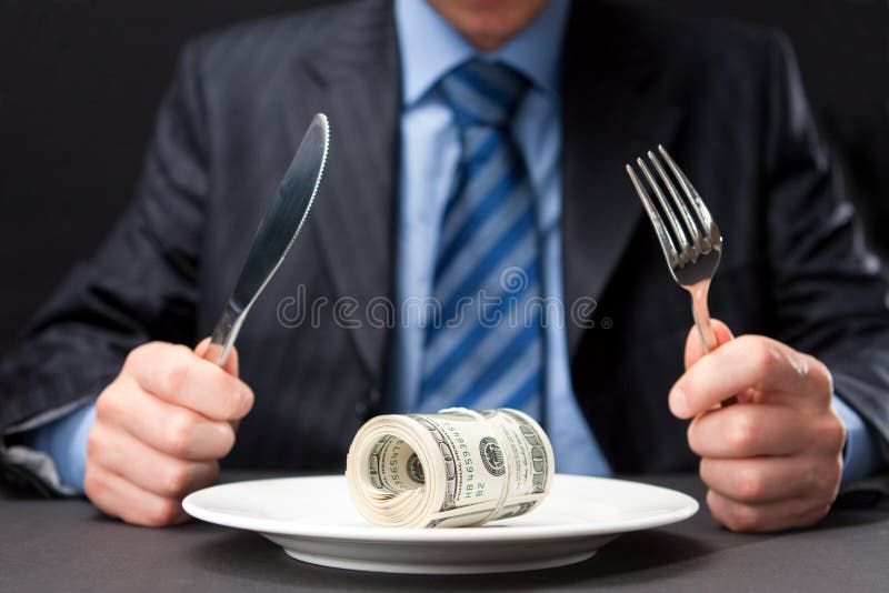 Money for dinner stock image. Image of monetary, dinner - 9349297