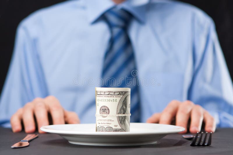 Money for dinner stock image. Image of monetary, bucks - 9349235