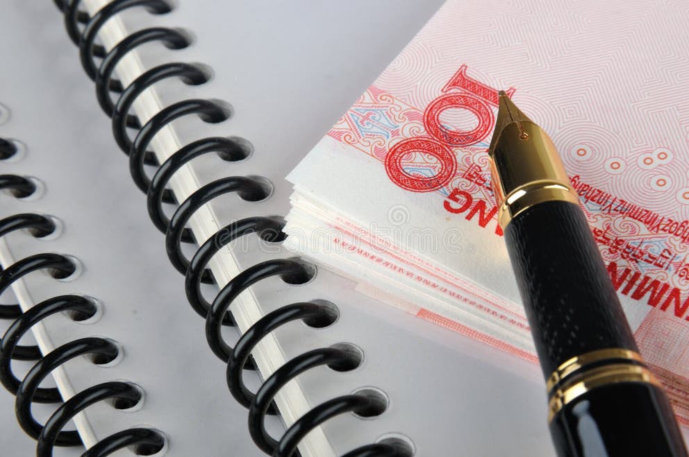 Money, Document and Fountain Pen Stock Photo - Image of file, money ...
