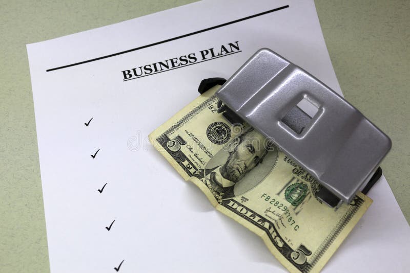 Money, Documents, Business Plan and Office Punch Stock Photo - Image of ...