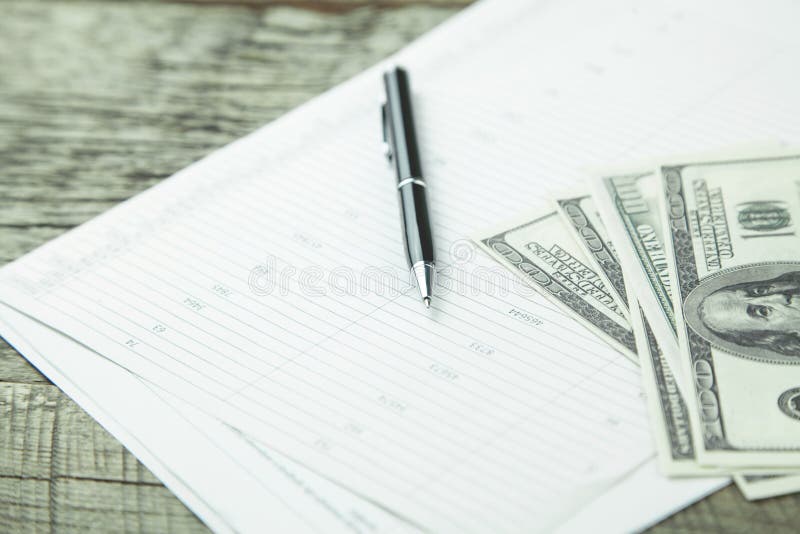 Money Documents on the Table Editorial Image - Image of electronic ...