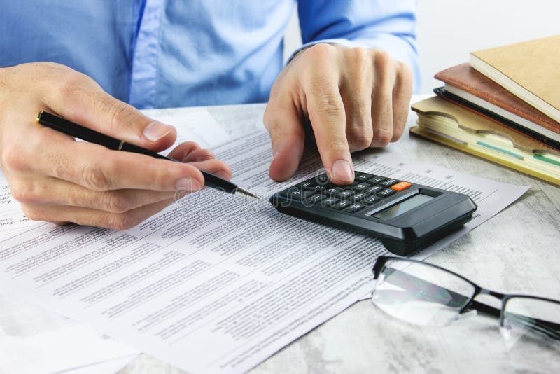 Money Documents on the Table Stock Photo - Image of balance ...