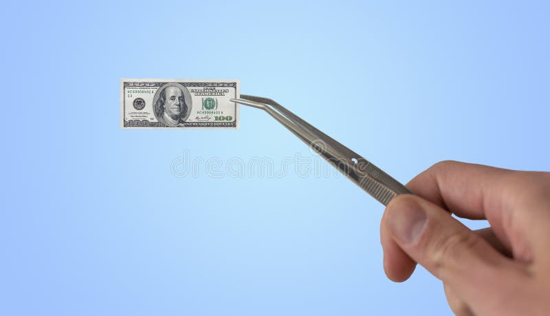 Dollar Bill Curved Wave Isolated on White Background Stock Image ...