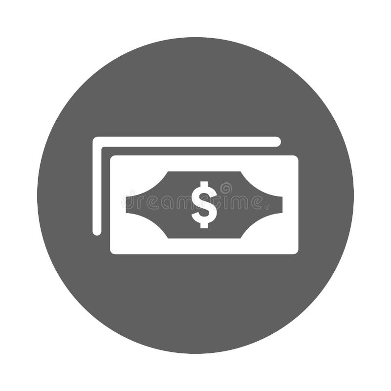Money, Dollar, Cash Icon. Gray Vector Graphics Stock Vector ...