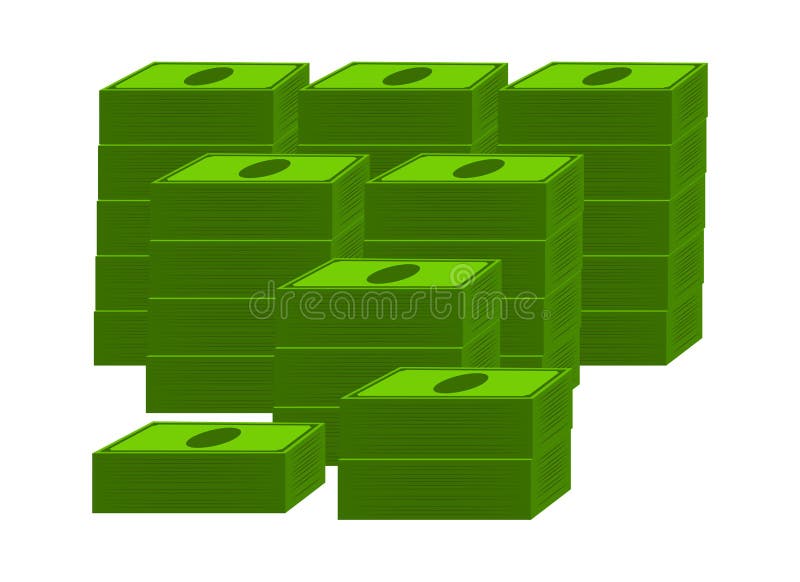 Money Dollar Note Stack Vector Symbol Icon Design. Stock Vector ...