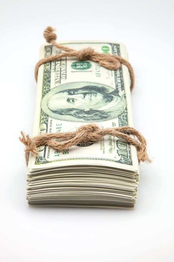 Money dollar stock photo. Image of fraud, tied, roll - 33511176