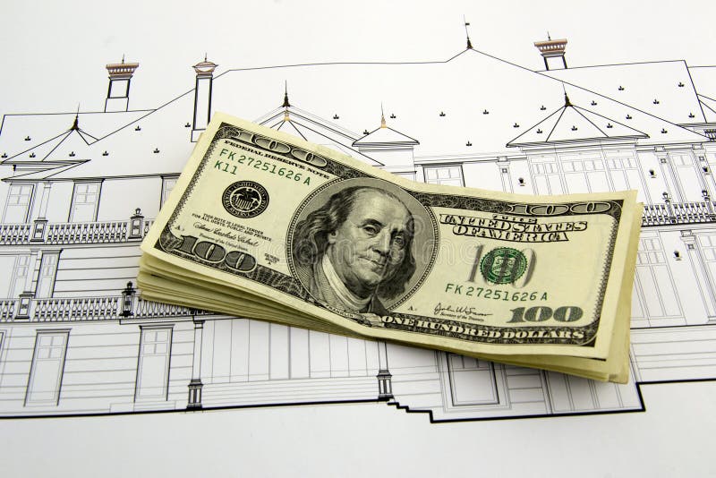 Money Dollars in Work Plan Drawing Stock Photo - Image of date, drawing ...