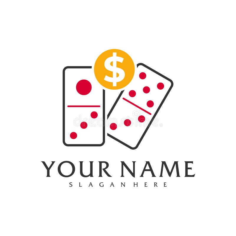 Money Domino Logo Vector Template, Creative Domino Logo Design Concepts ...