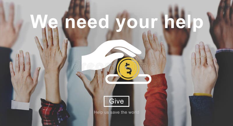 Money Donations Welfare Helping Hands Concept Stock Image - Image of ...