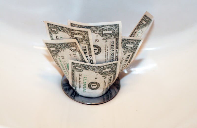 Australian Money Down the Drain Waste Stock Photo - Image of economy ...