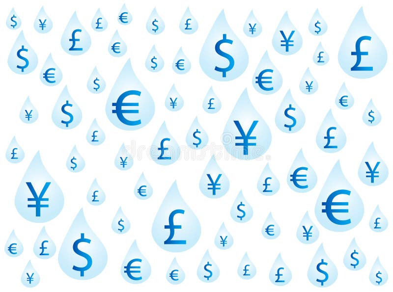 Halftone Vector Currency Symbols Stock Vector - Illustration of account ...