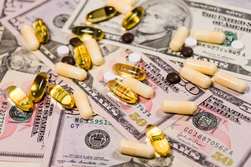 Money and Drugs on the Table Dollars Stock Image - Image of drink ...