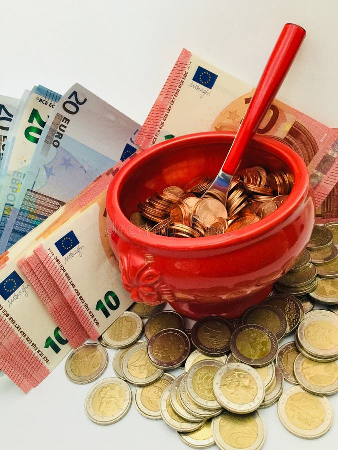 Coin Money Magic Pot Make Moneyy Stock Photo - Image of bankin, time ...