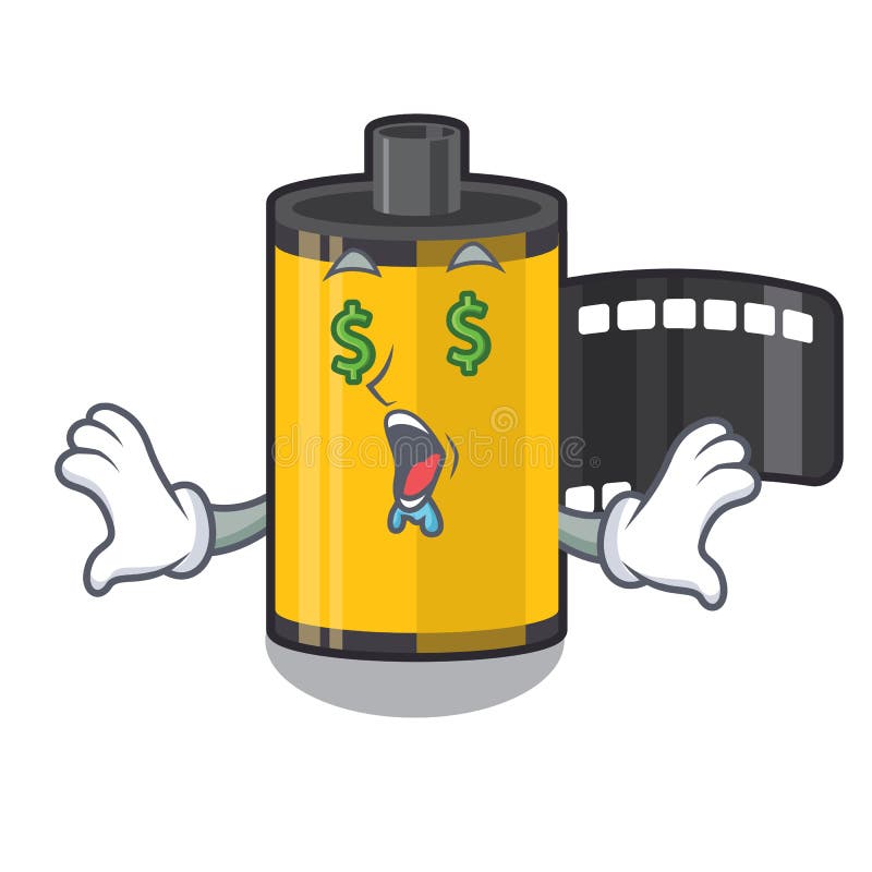 Money Eye Camera Roll in the Cartoon Drawer Stock Vector - Illustration ...