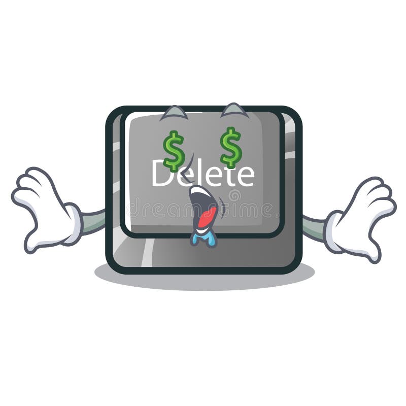 Delete button stock vector. Illustration of operation - 34693040