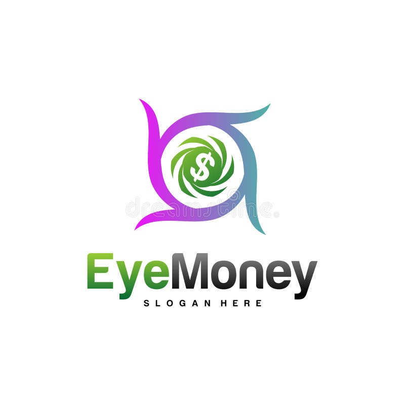 Money Eye Logo Design Vector Concept. Eye Money Logo Template. Icon ...