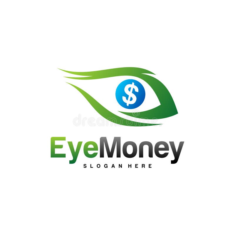 Money Eye Logo Design Vector Concept. Eye Money Logo Template. Icon ...