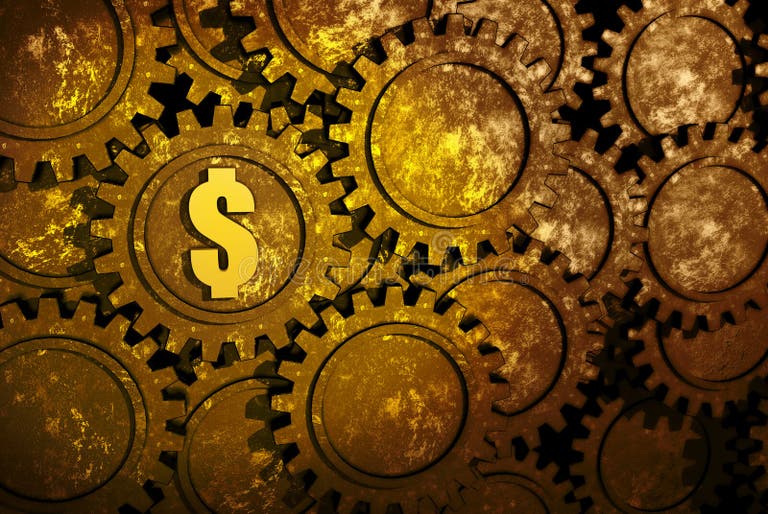 Money factory stock illustration. Illustration of gear - 2611192