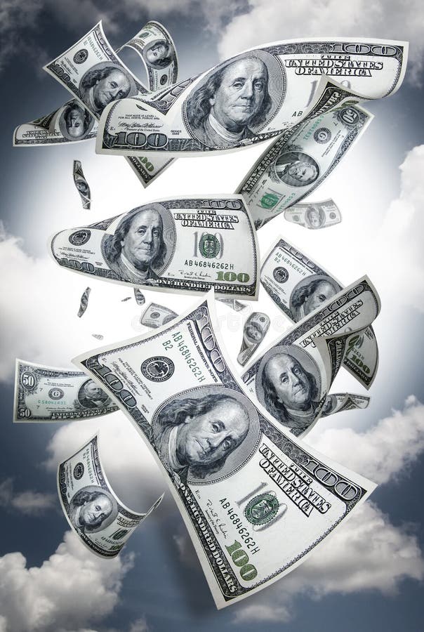 Money falling stock photo. Image of winnings, savings - 20617314