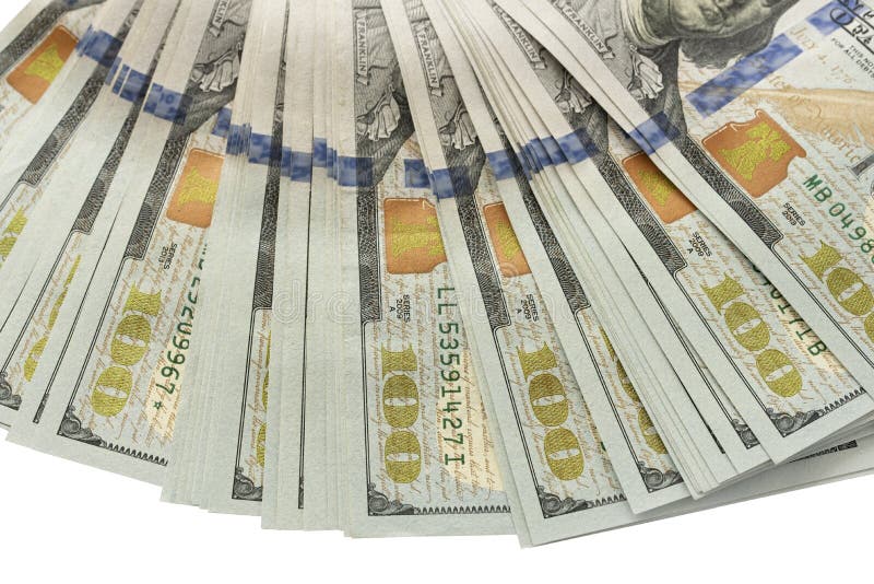 Money fan isolated stock image. Image of money, bill - 190662569