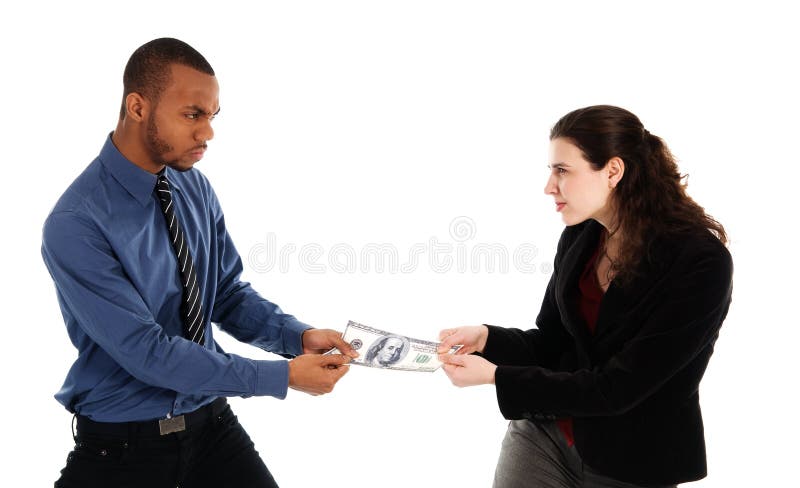 Money fight stock image. Image of office, steal, idea - 4899089
