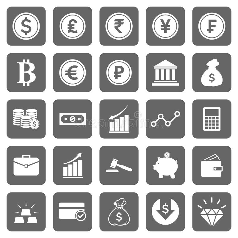 Money & Finance Icon Vector Design Symbol Stock Vector - Illustration ...