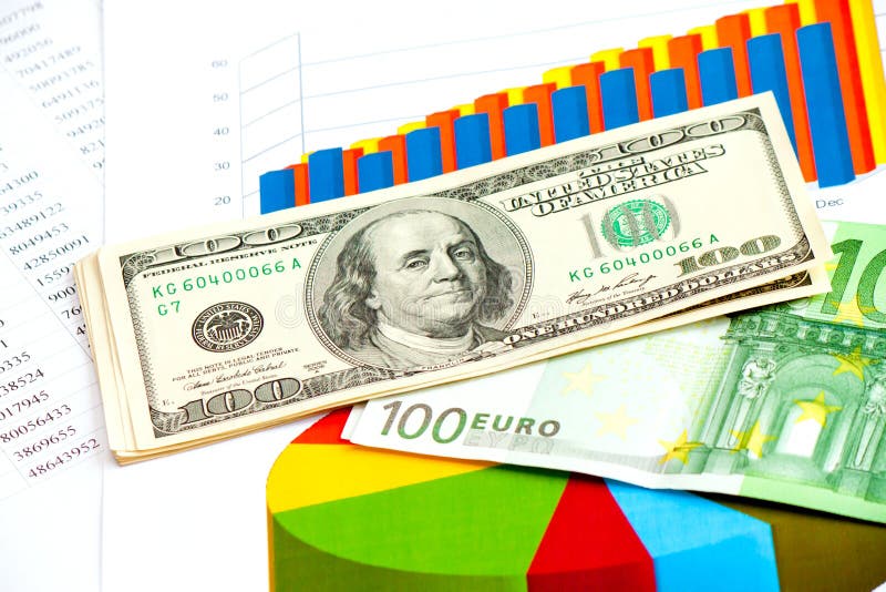 Money and financial graphs stock image. Image of cost - 31362103