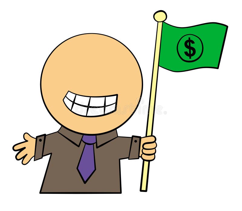 Money flag stock illustration. Illustration of cash, dollar - 25599554