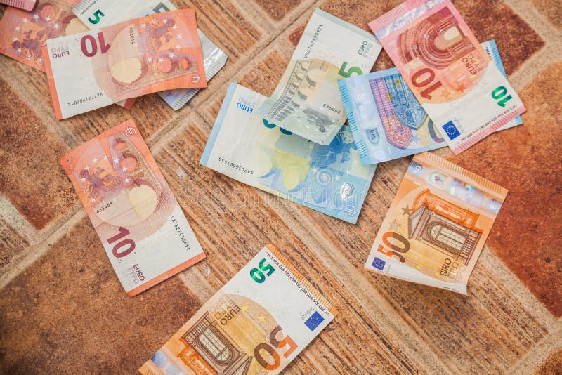 Money on the floor stock photo. Image of bonus, bill - 135096032