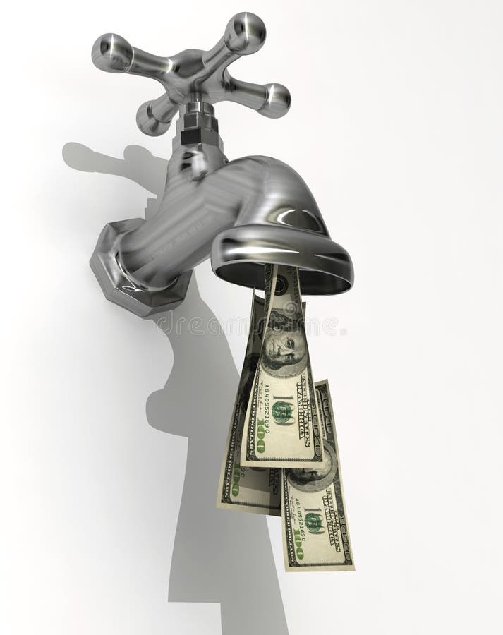 Money flow stock illustration. Illustration of flow, flowing - 6668453