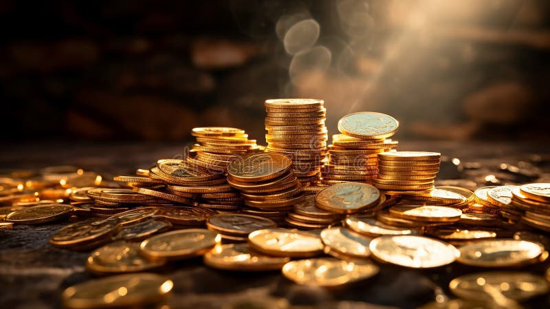 Money Flow Golden Coins Cascading Stock Illustration Illustration Of Cash Flow 295267978