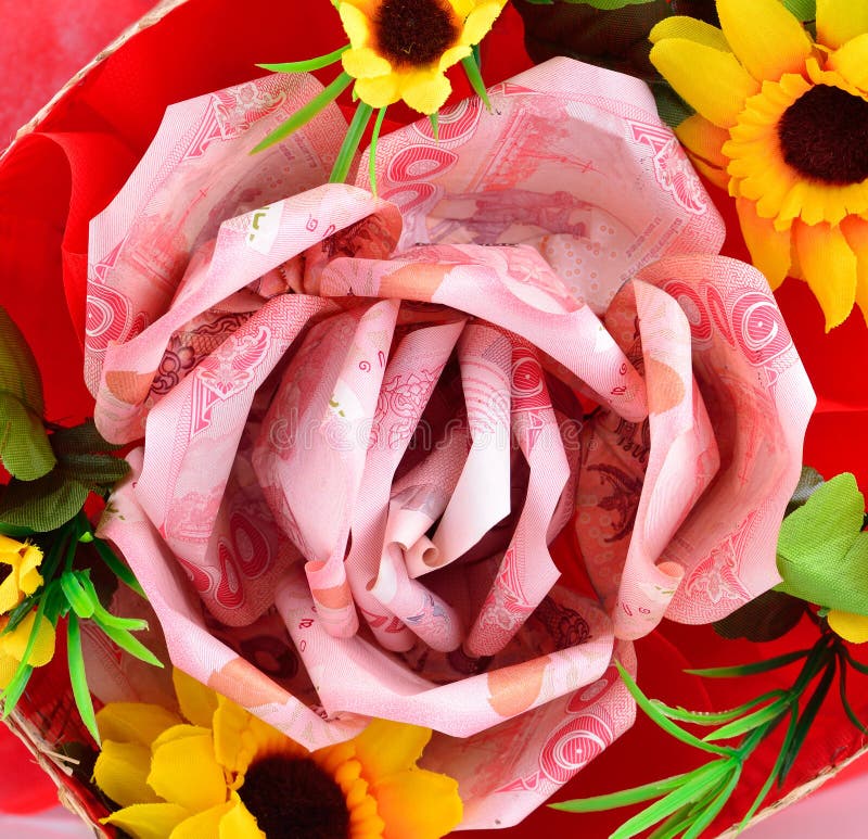 Money flower on background stock photo. Image of bouquet - 125825976