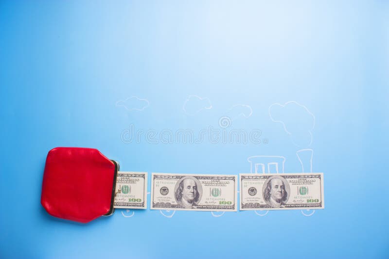 Money Fly Away from the Wallet Stock Image - Image of expenditure ...