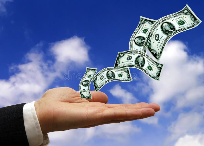 Money Is Flying Stock Images - Image: 2675614