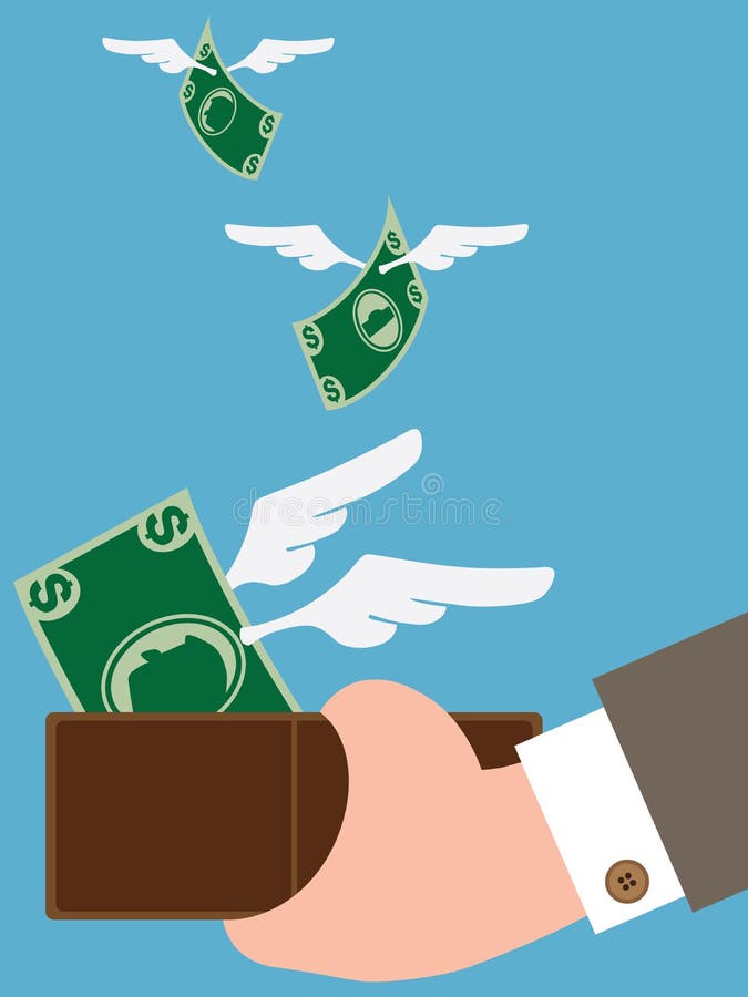 Money Flying Away Stock Illustrations – 205 Money Flying Away Stock ...