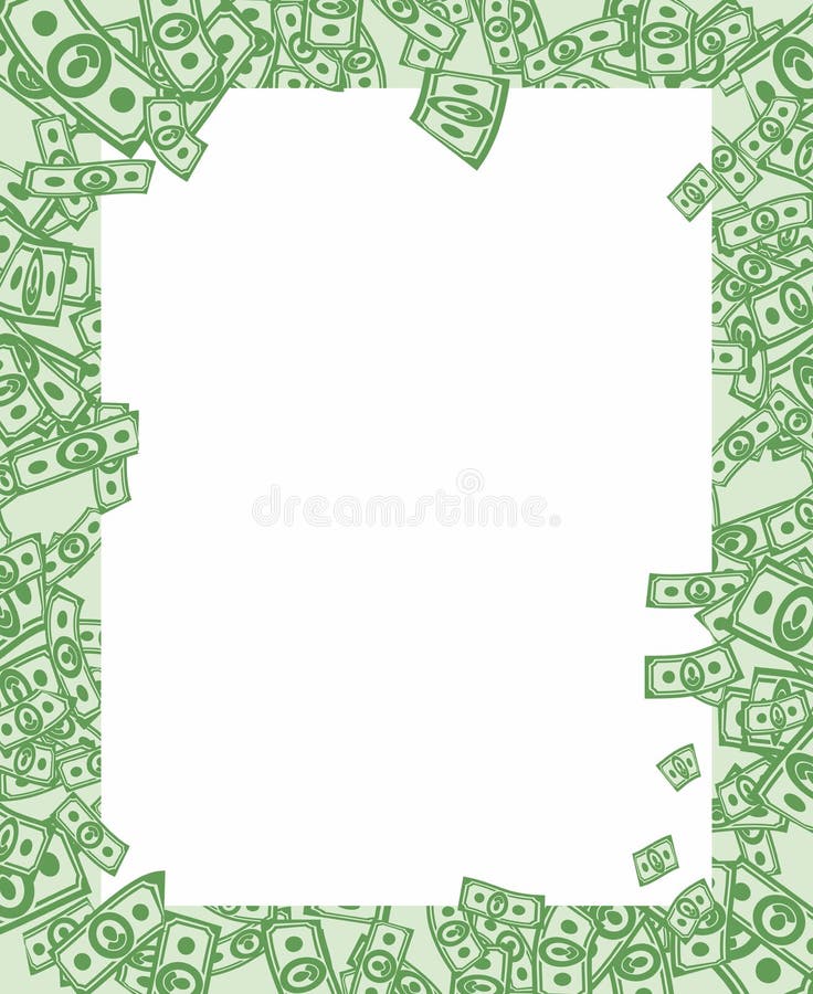 Photo Frame Money Square Orientation Sheet Stock Illustration ...