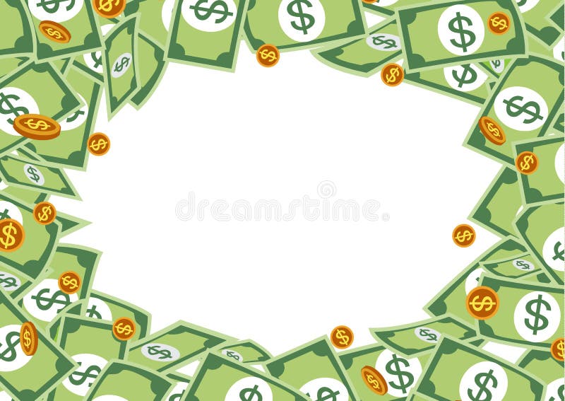 Money frame stock illustration. Illustration of money - 7414497
