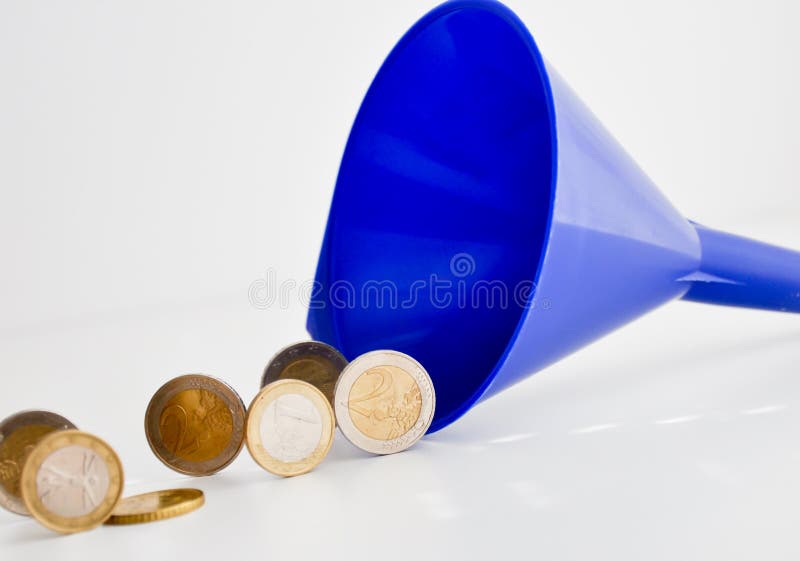 Money funnel stock photo. Image of earnings, coins, investment - 33575168