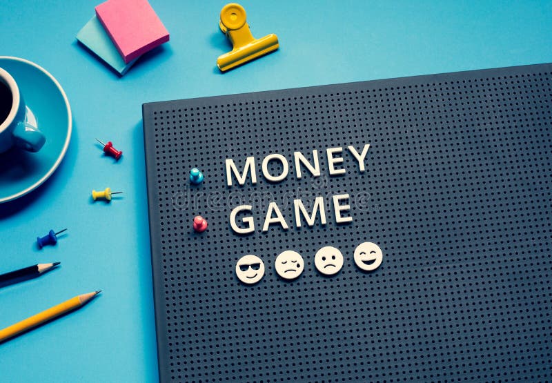 Money Game with Text on Desk.strategy and Plan Stock Photo - Image of ...