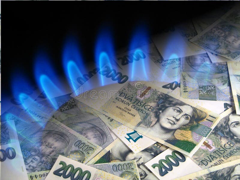 Money and gas burner stock image. Image of crown, appliance - 7427789