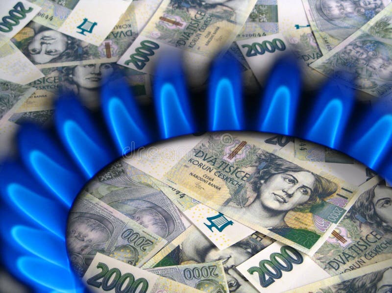 Money and gas burner stock photo. Image of butane, crowns - 7427844